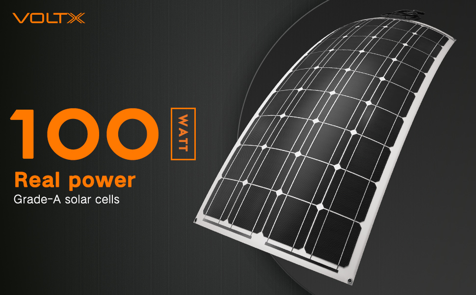 VoltX 12V 100W Mono Flexible Solar Panel | Outbax