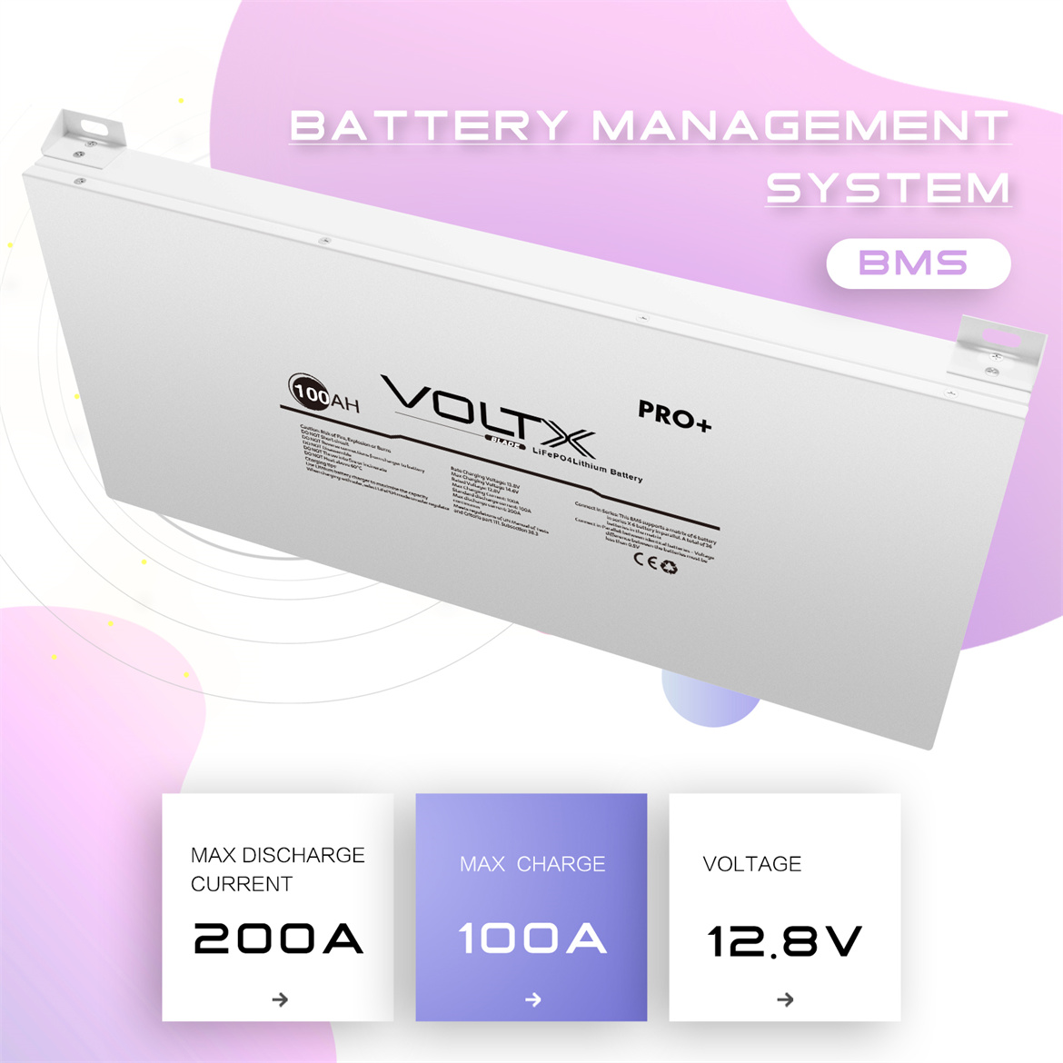 VoltX 100Ah Slimline Lithium Ultra Lightweight 12v Battery| Outbax